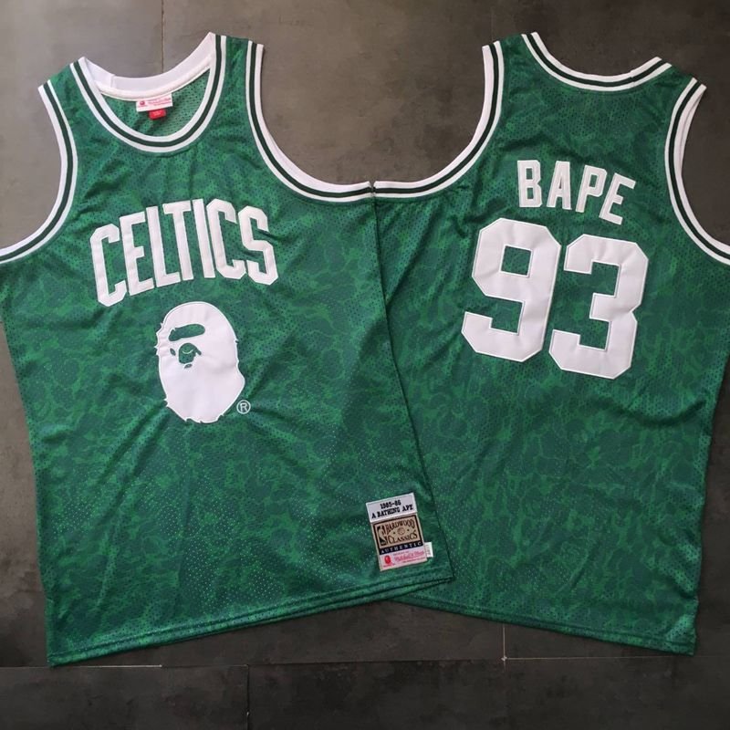 Баскетбольная джерси NBA Boston Celtics особая линейка BAPE + NBA ...
