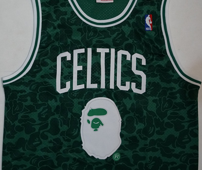 Баскетбольная джерси NBA Boston Celtics особая линейка BAPE + NBA ...